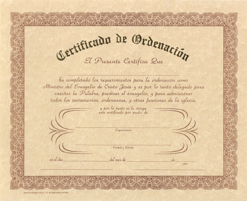 Spanish Certificates